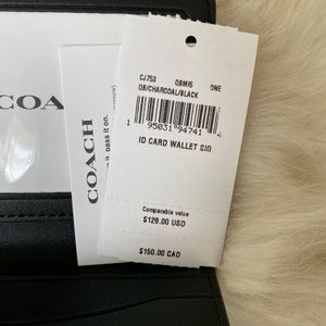 Coach | Accessories | Coach Id Wallet In Signature Canvas | Poshmark